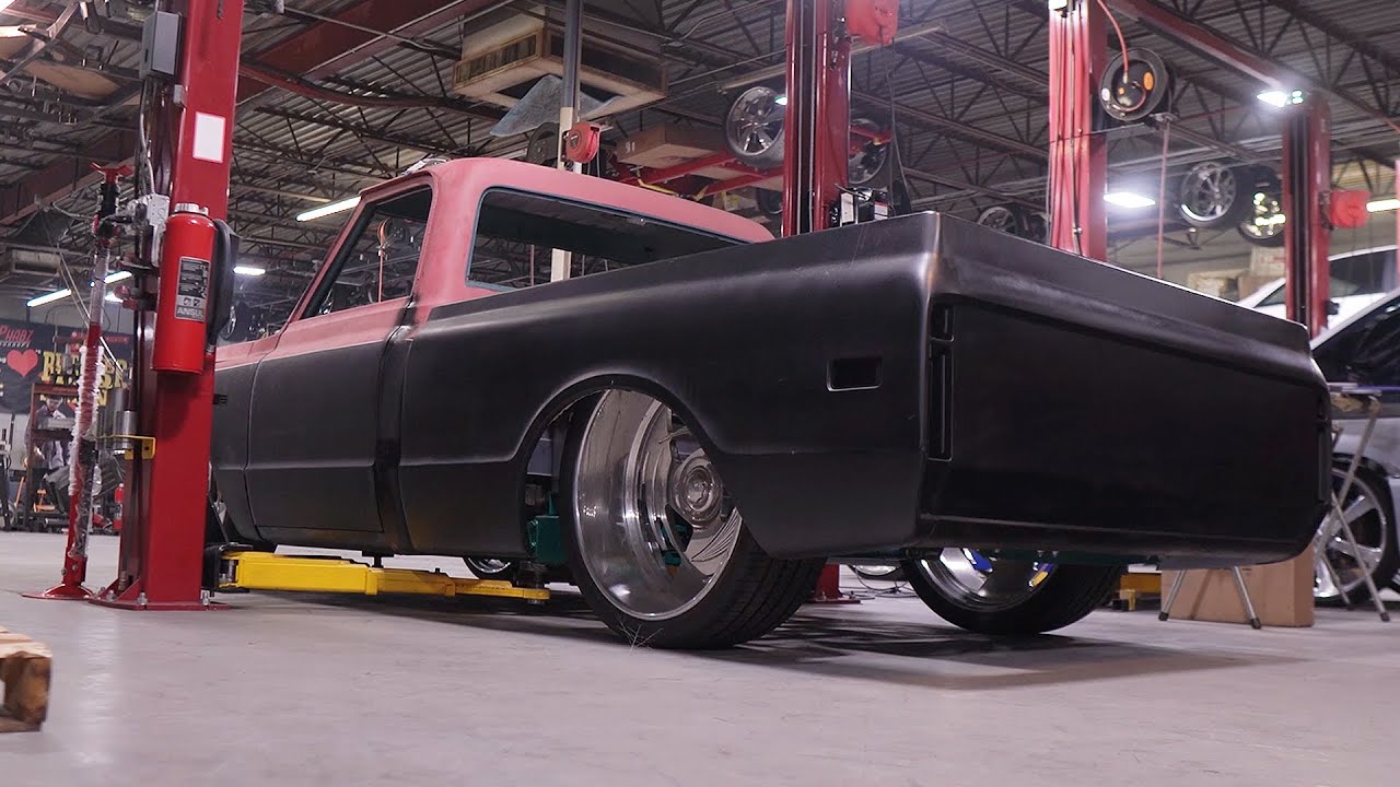 Vince's '69 C10 on 26" wheels! - YouTube