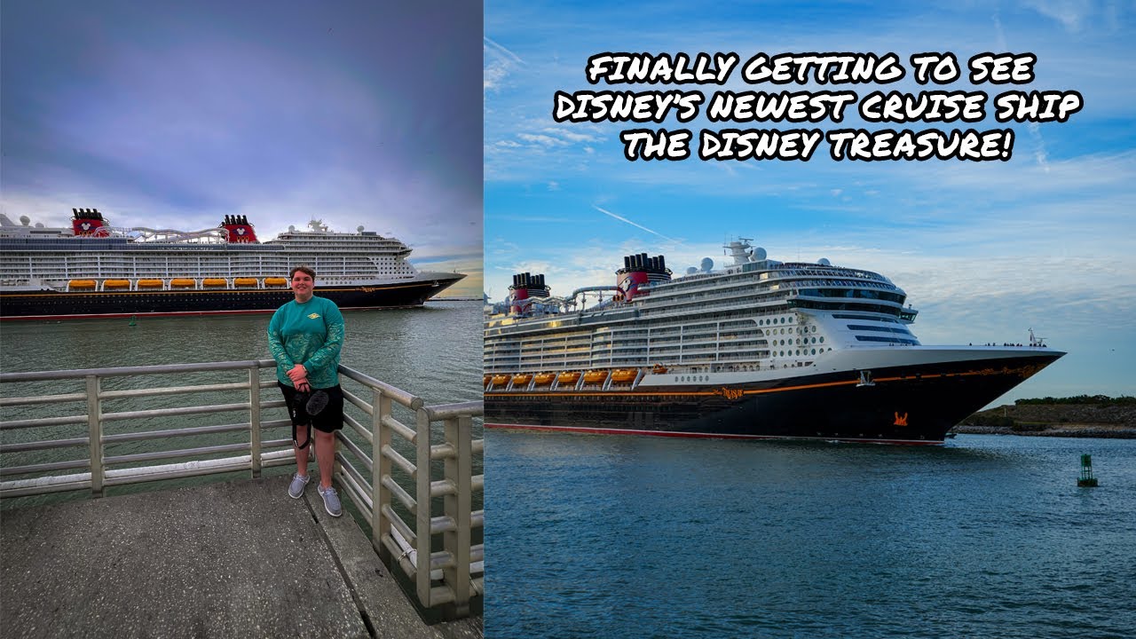 A Day at Cocoa Beach + Finally seeing Disney's NEWEST Cruise Ship! I ...