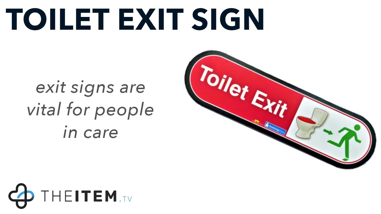 S101 Toilet exit sign mpg - YouTube
