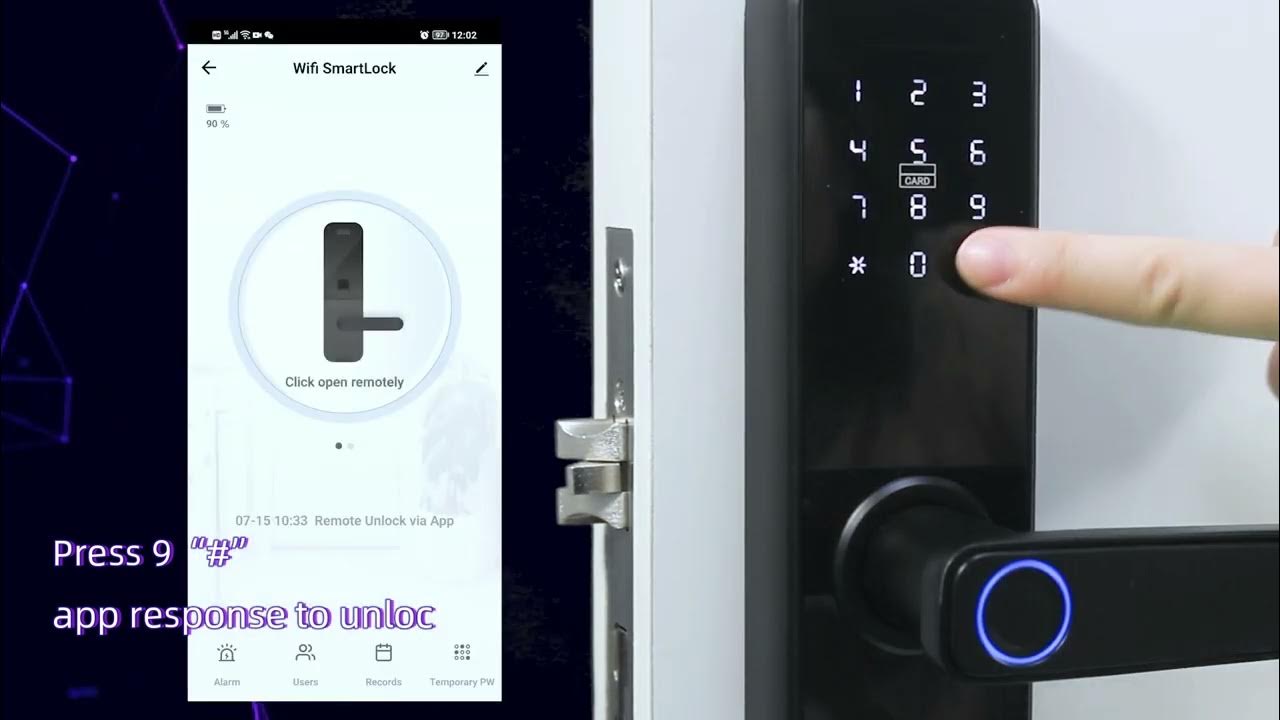 610&620 Smart Lock Tuya App Connection Settings - YouTube