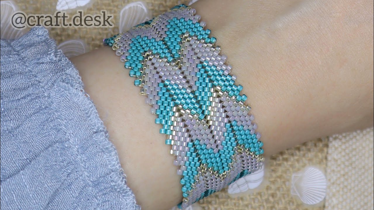 Peyote Bracelet Two Rows Beaded Toggle Clasp YouTube peyote-bracelet-two-rows-beaded-toggle-clasp-youtube