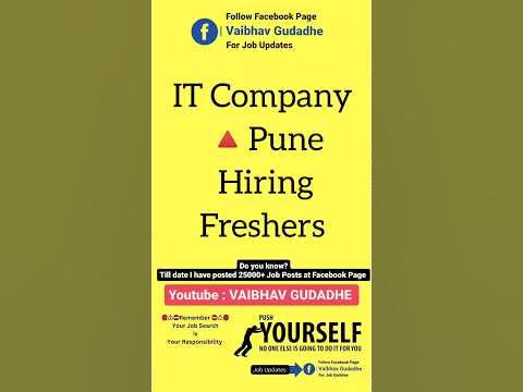 Pune Jobs Vacancies IT Company Freshers Jobs IT Recruiter Jobs ...
