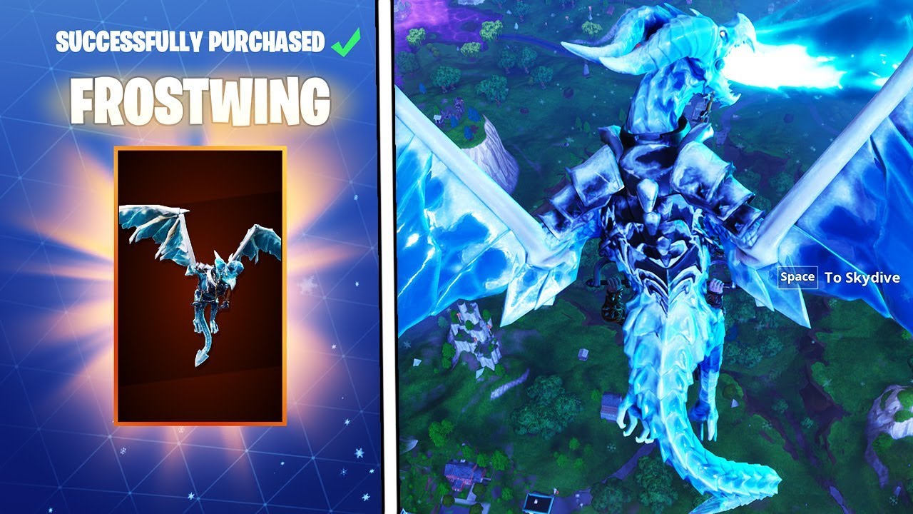 NEW! LEGENDARY ICE DRAGON GLIDER "FROSTWING" SHOWCASED INGAME! (SOUND ...
