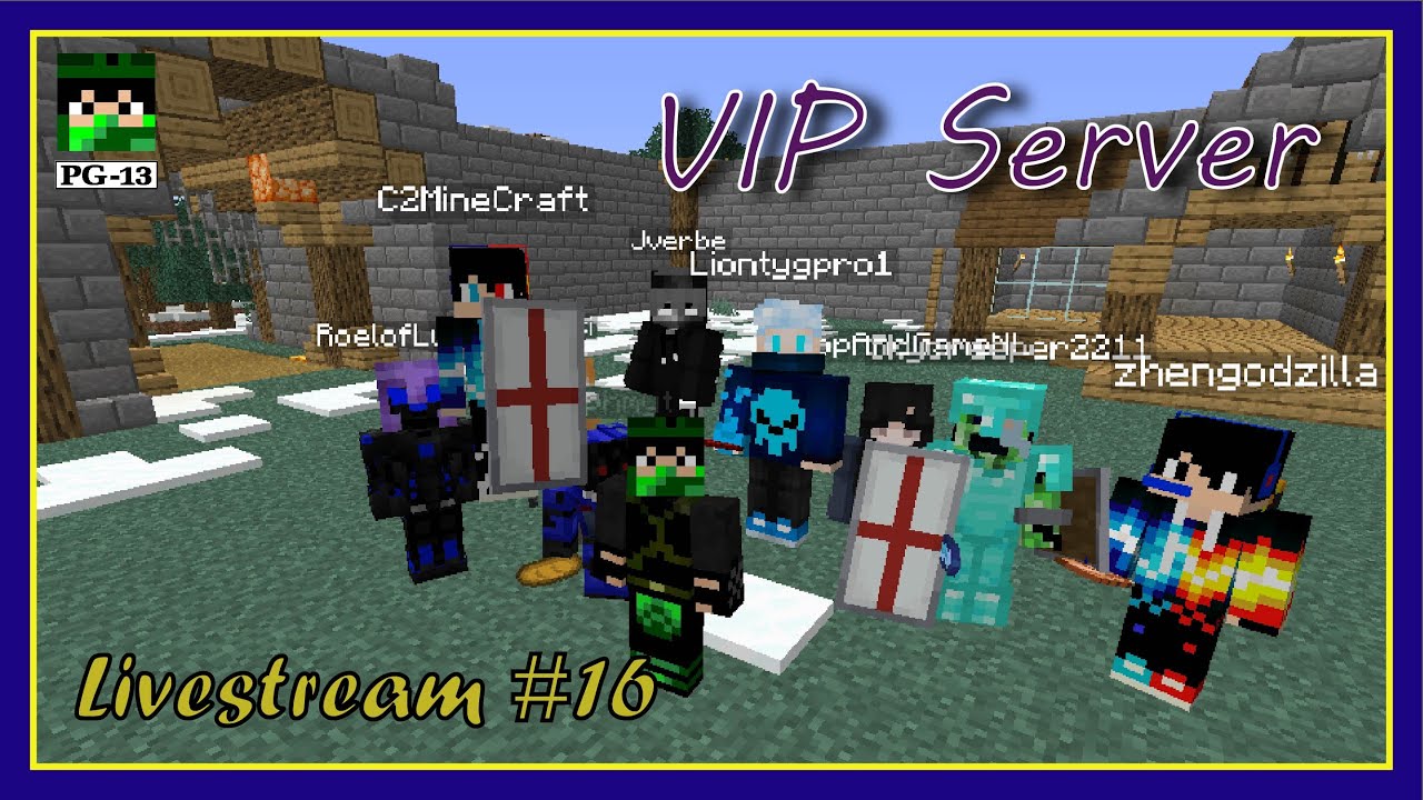 Join my VIP Minecraft Server [Livestream #16] - YouTube