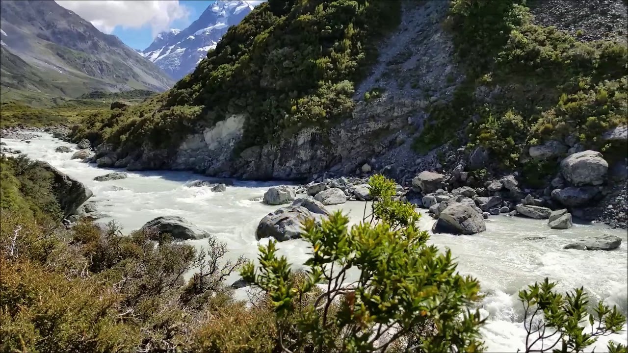Hooker River - Aoraki Mount Cook, New Zealand - YouTube