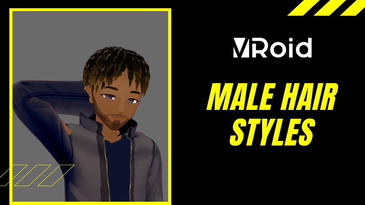 Vroid Afro curl Men's hair - YouTube