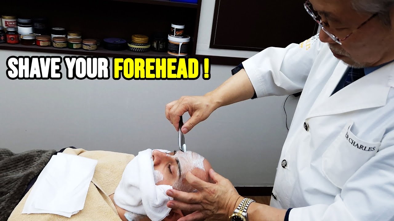 Forehead shave | ASMR KOREAN TREATMENT - YouTube