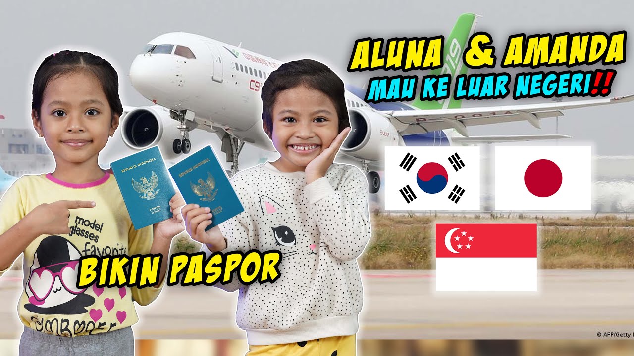 ALUNA DAN AMANDA BIKIN PASPOR MAU KE KOREA KETEMU BTS!! - YouTube