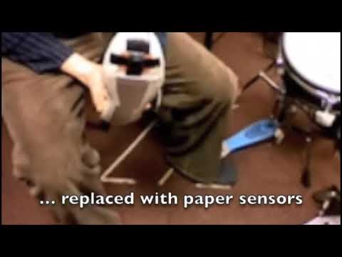 Papier Logik Sensors for électronc Drum Machine - YouTube