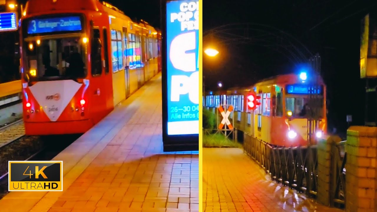 U-Bahn Station: The subway number 3 at night 4k live - YouTube