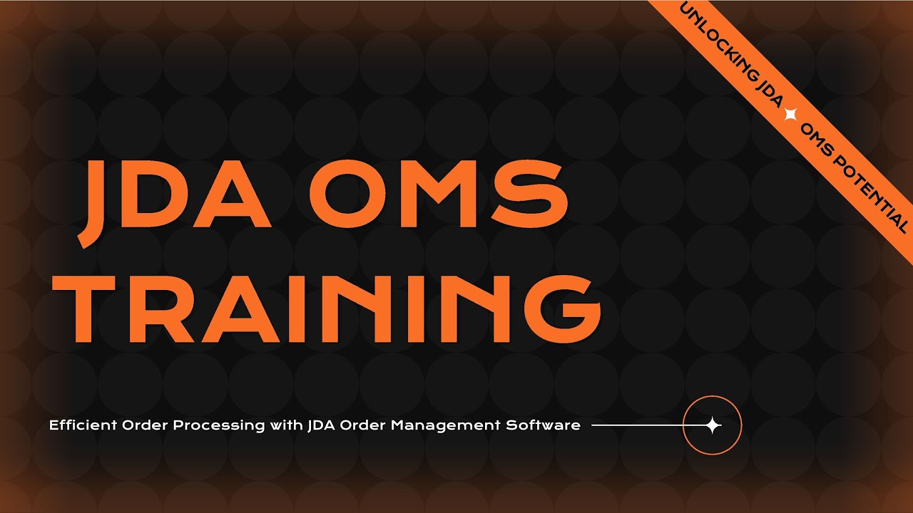 JDA OMS Training – JDA OMS Online Training (JDA OMS Certification Tips ...