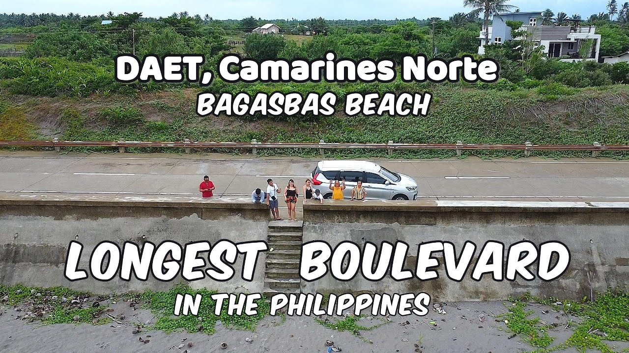 🏄‍♀️ Bagasbas Beach | The LONGEST BOULEVARD in the Philippines | DAET ...