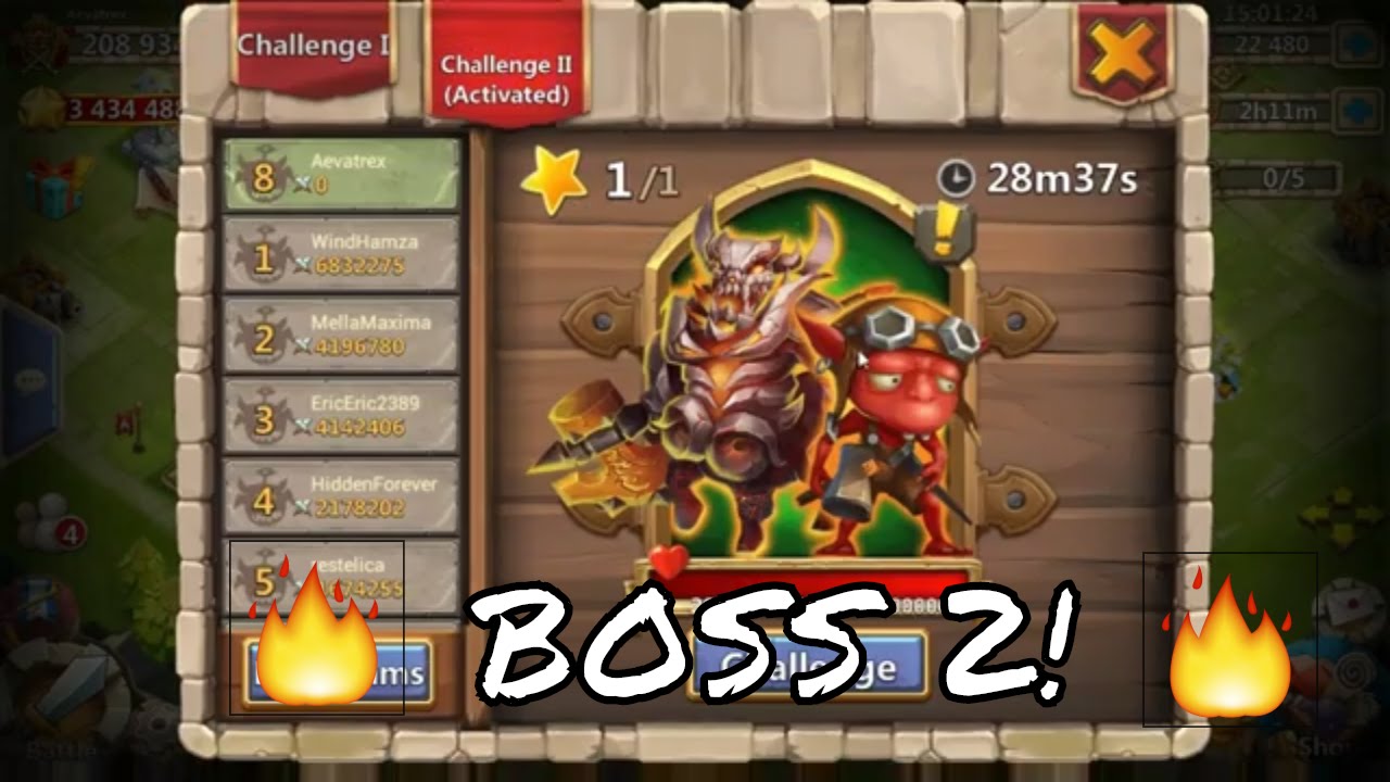 Castle Clash Boss II ! Strategy and tips! - YouTube