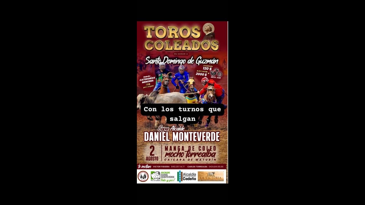 Toros Coleados en Honor a Santo Domingo de Guzman-2 - YouTube