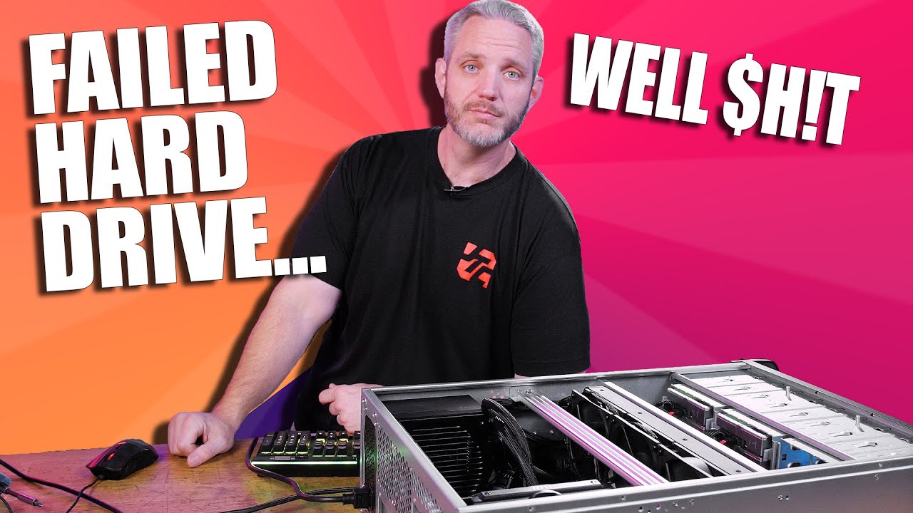 Identifying and replacing a bad server drive - YouTube