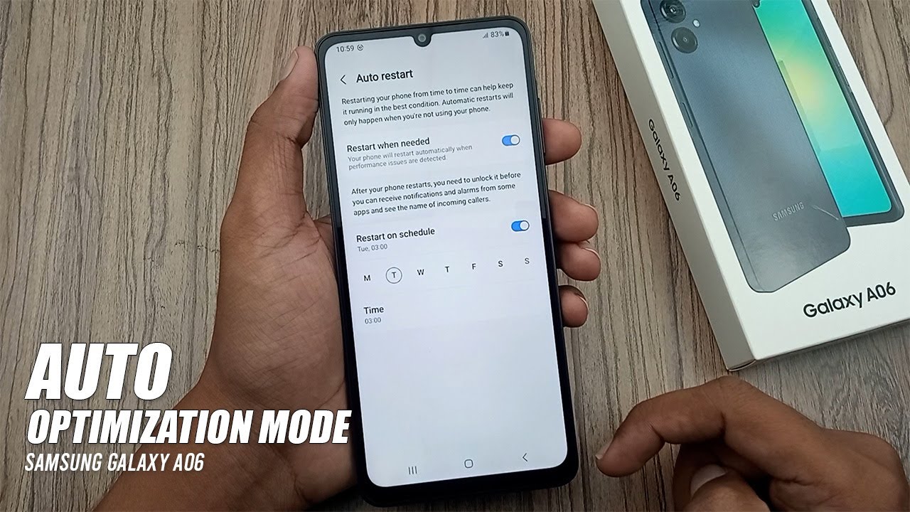 How To Enable Auto Optimization Option Samsung Galaxy A06 - YouTube