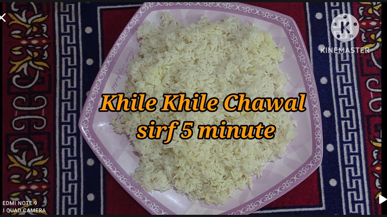 5 minute me banaye khile khile chawal | easy recipe | helpful for ...