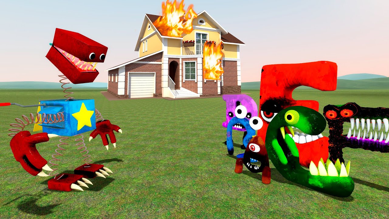 BOXY BOO AND NIGHTMARE ALPHABET LORE DESTROYED MY HOUSE In Garry's Mod ...