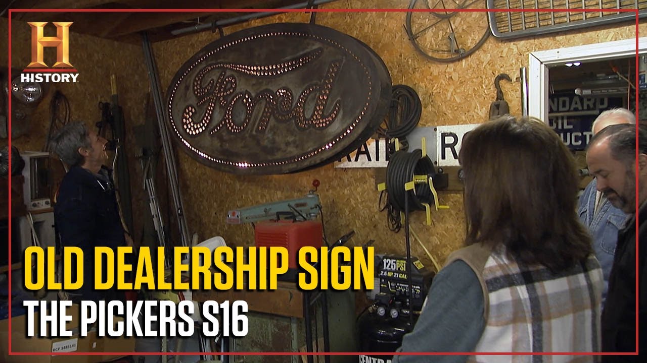 Mike Failed To Buy Vintage Punched Tin Sign | The Pickers (S16) - YouTube
