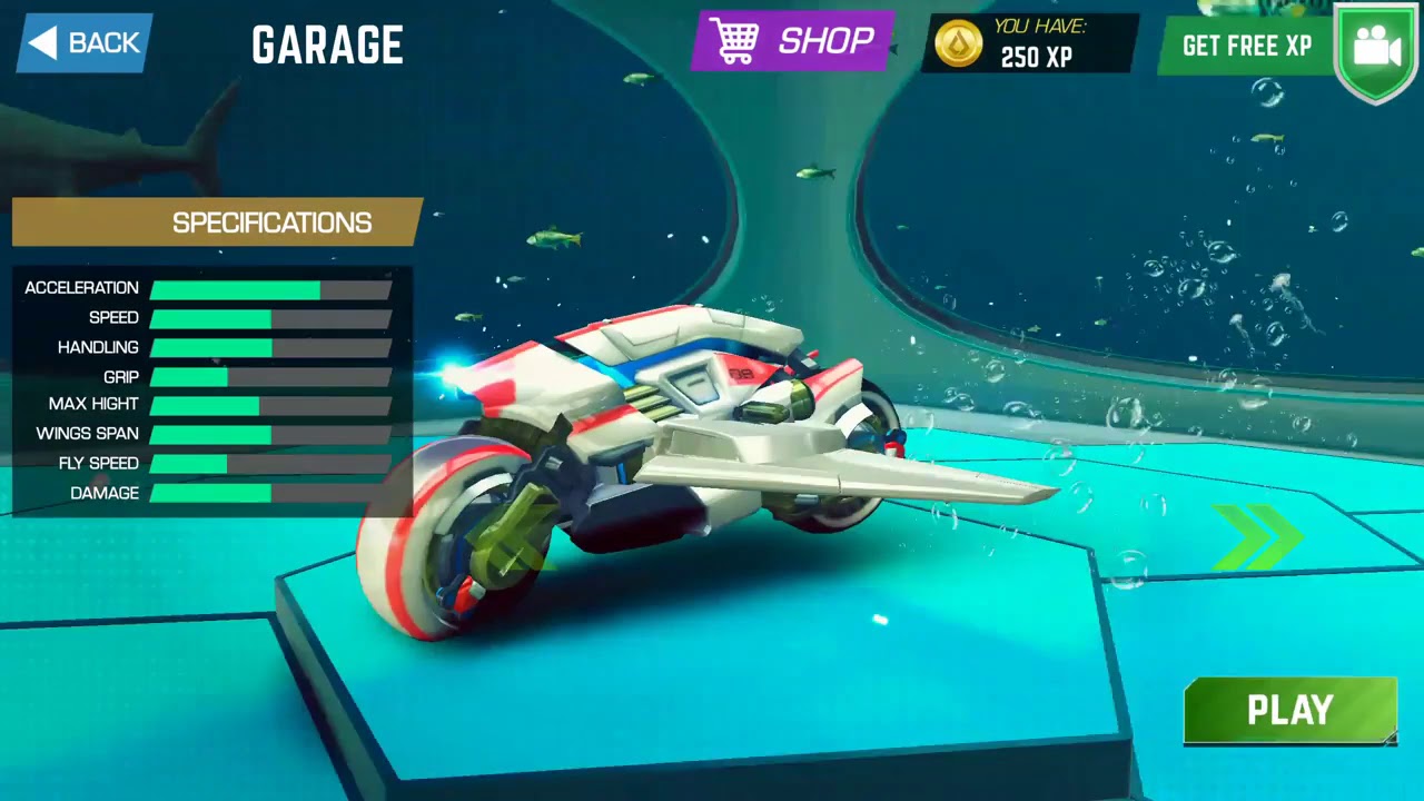 Floating Underwater Moto Underwater bike Stunts: Ramp Racing-Gameplay ...