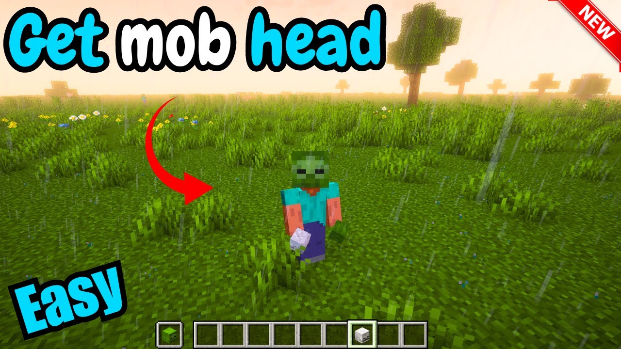 How to Get a mob head in minecraft 1.20 | Minecraft MOB Head - YouTube