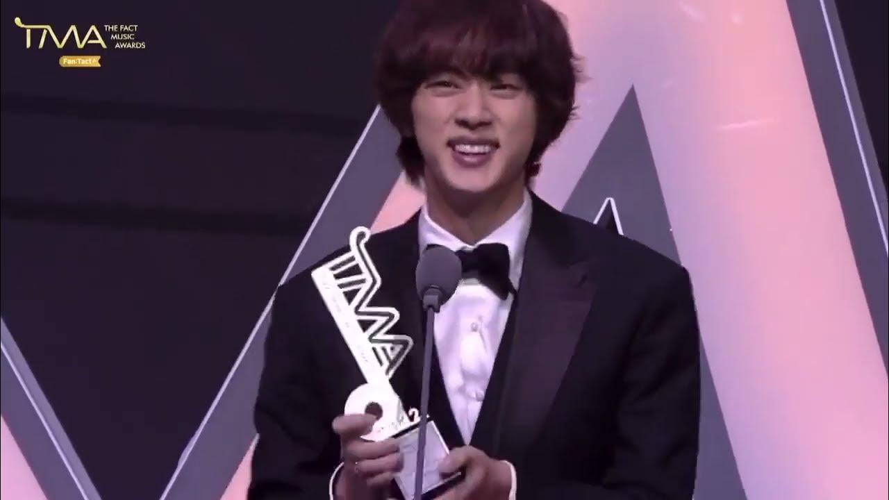 BTS JIN WON 1st individual FAN N STAR CHOICE MUSIC AWARD for THE FACT MUSIC AWARD 2022 [ TMA ...