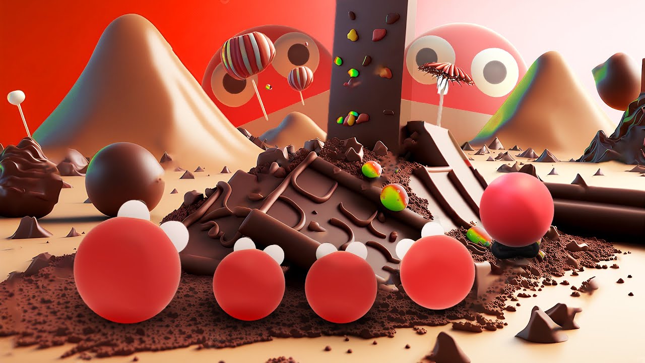 🔴 Red Ball 4 Mukbang Animation | Chocolate Food | Spicy Compilation 24/ ...