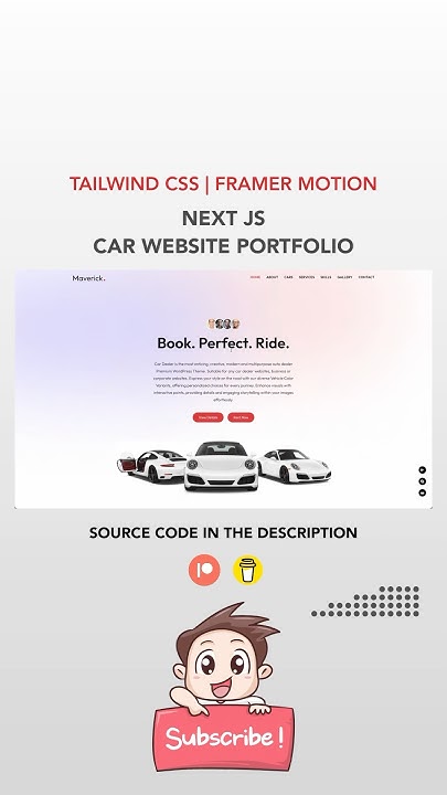 🚘 Next js 14 Car Portfolio Website Using Tailwind CSS 💫 #nextjs14 #nextjstutorial #tailwindcss ...