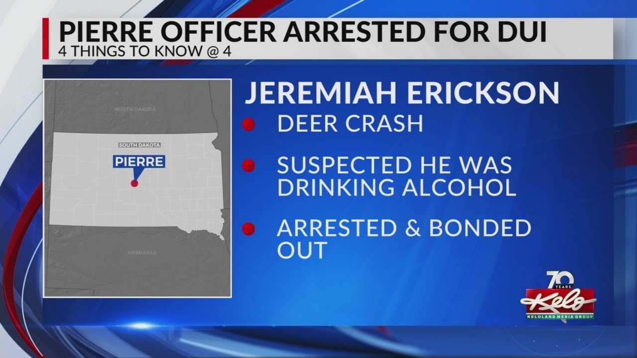 Pierre police officer arrested for DUI - YouTube