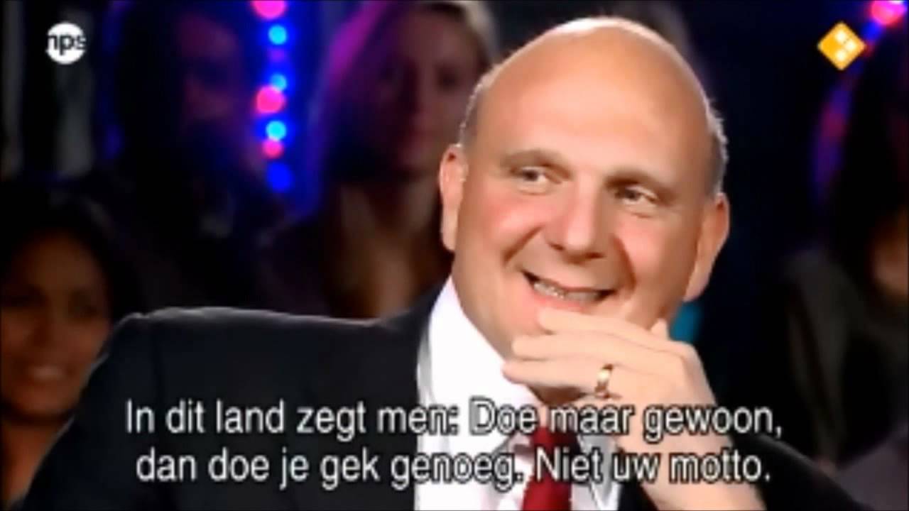 Steve Ballmer Talks About His Own Crazy Behavior - YouTube