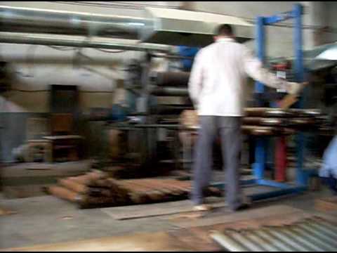 Phenolic tube making machine - YouTube