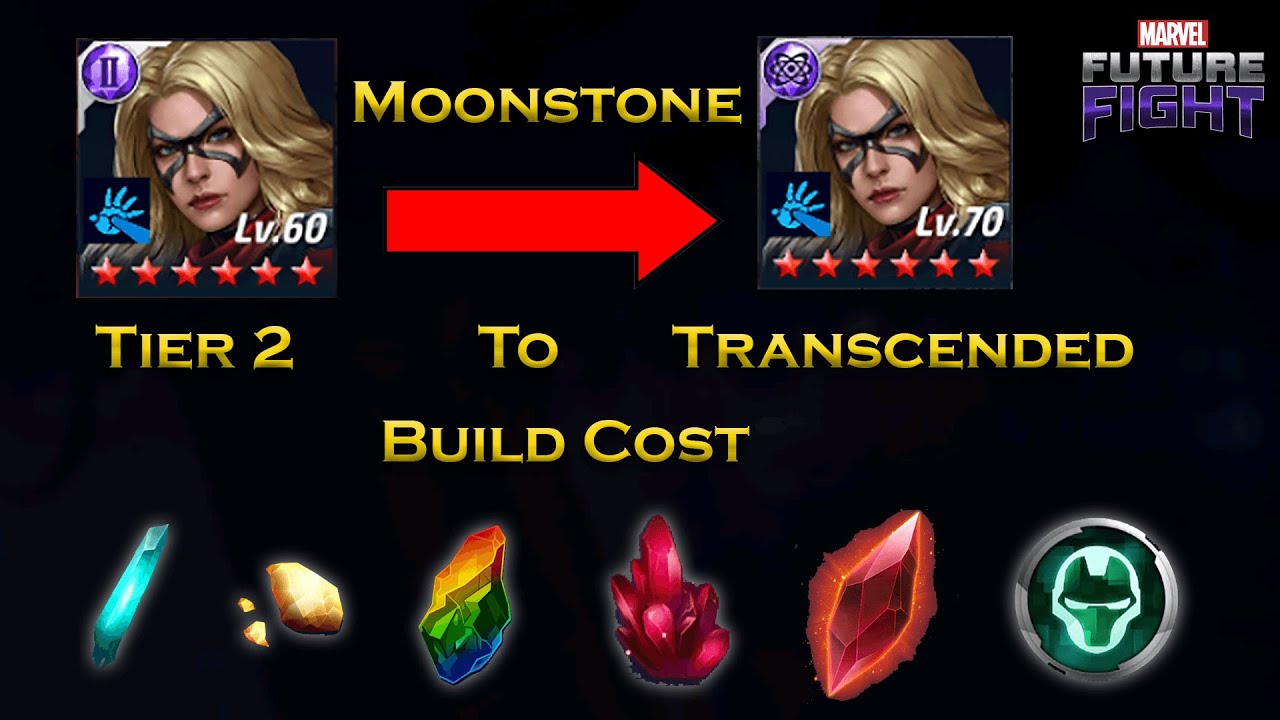 Moonstone Tier 2 To Transcended Potential Build Cost Information for ...