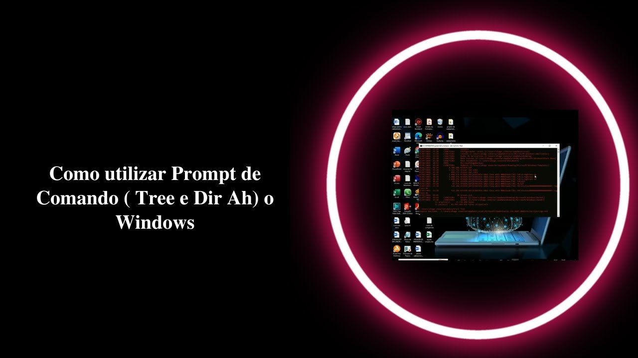 Como utilizar Prompt de Comando ( Tree e Dir Ah) o Windows - YouTube