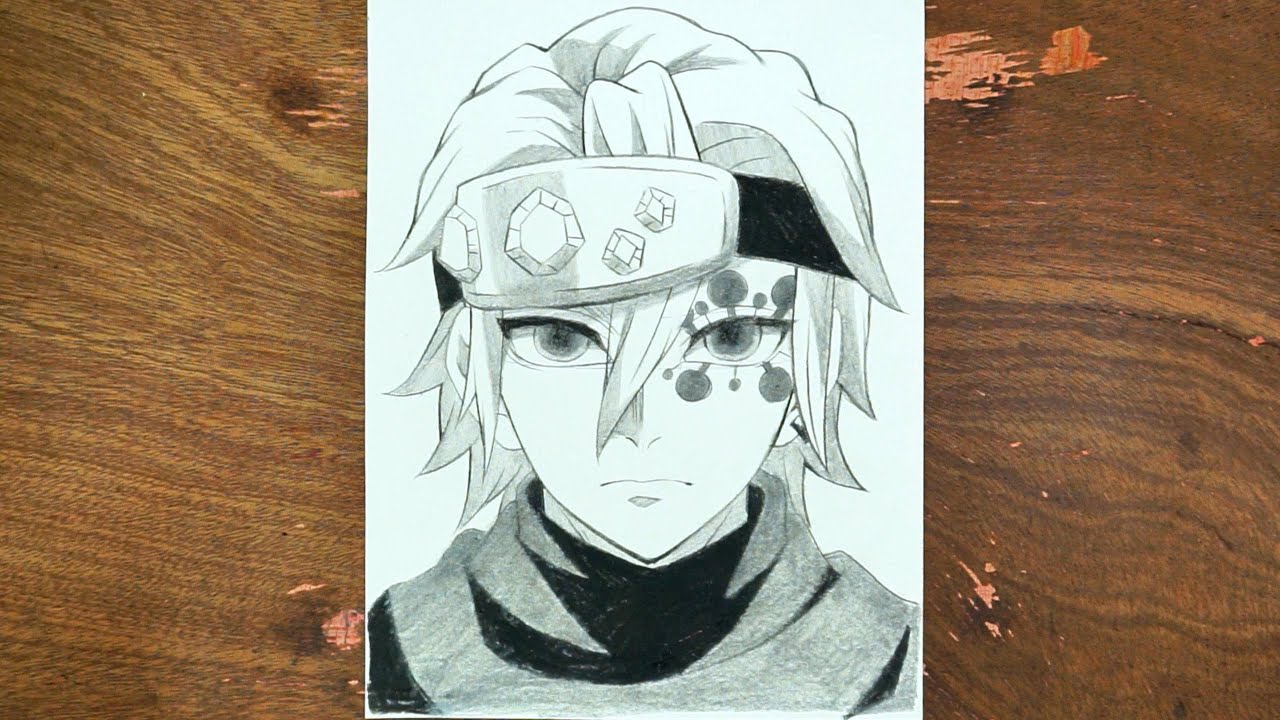 How to draw Uzui Tengen | from Demon Slayer step by step | Easy anime ...