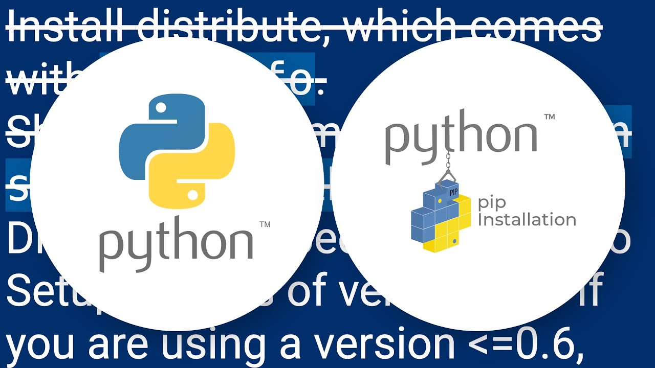 Python pip install fails: invalid command egg_info - YouTube