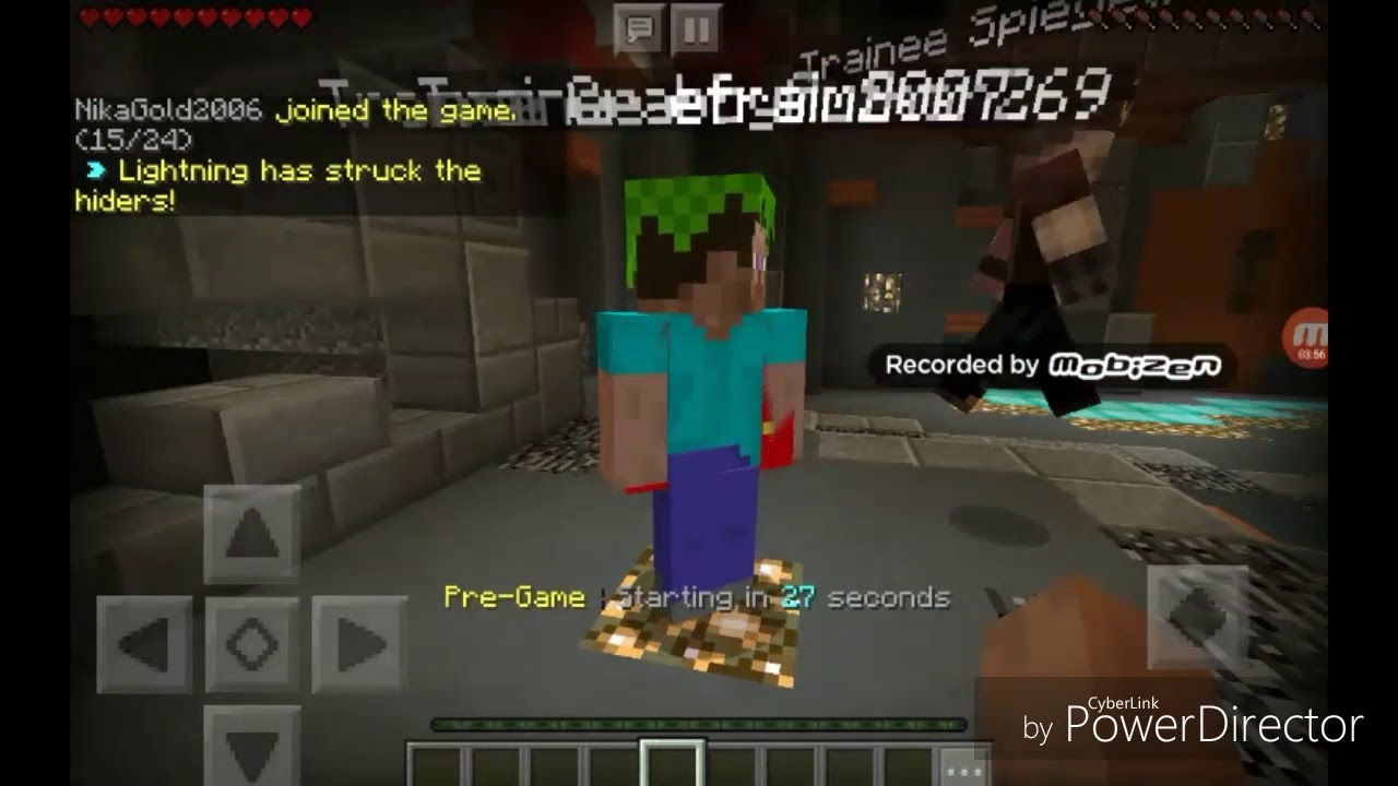 Minecraft (pe) game play mini game BLOCK WARS! - YouTube