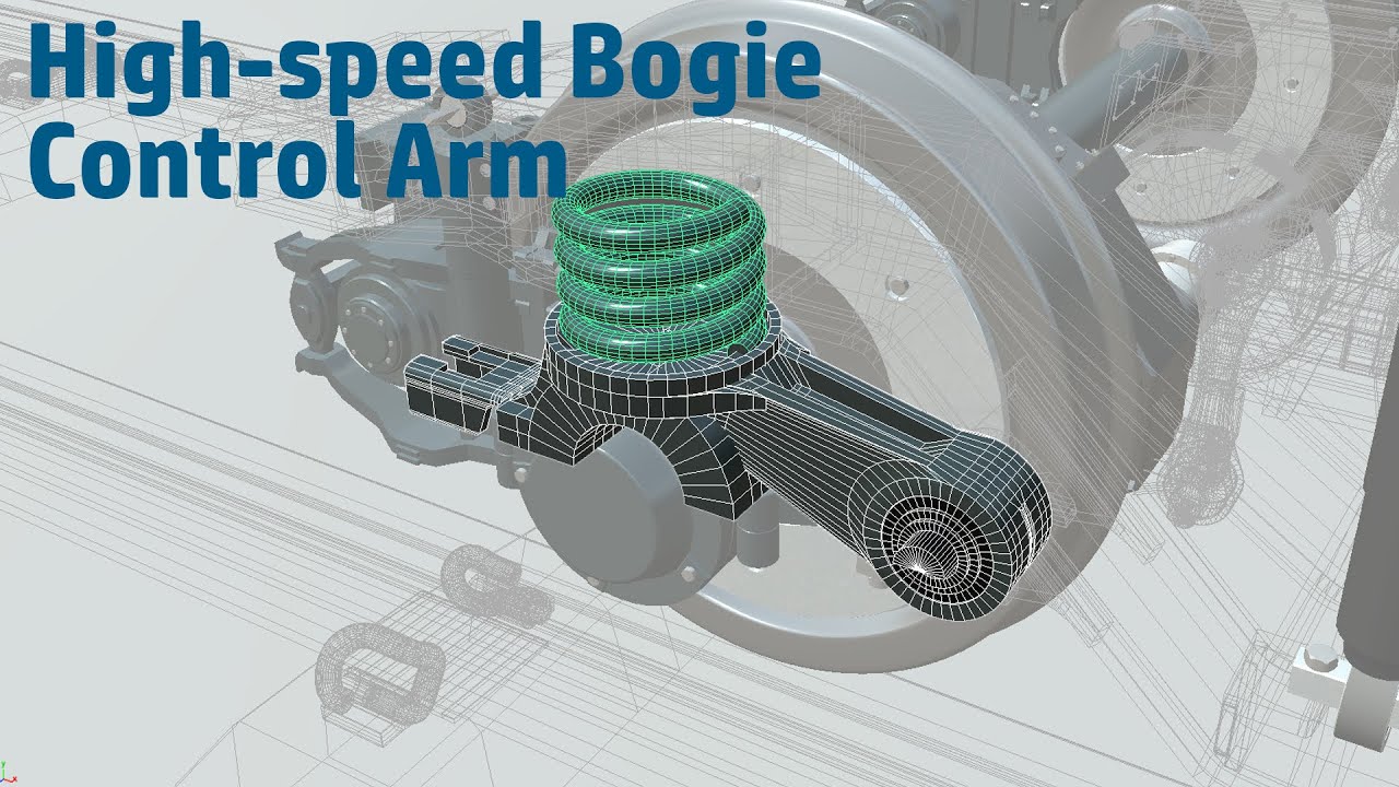 High-speed train bogie control arm explanation - YouTube