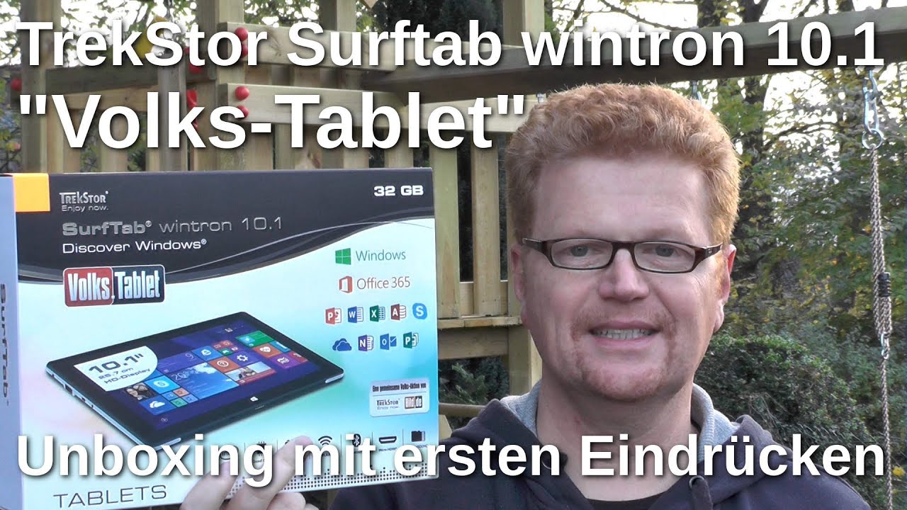 Volks-Tablet Trekstor SurfTab Wintron 10.1: Unboxing mit ersten ...