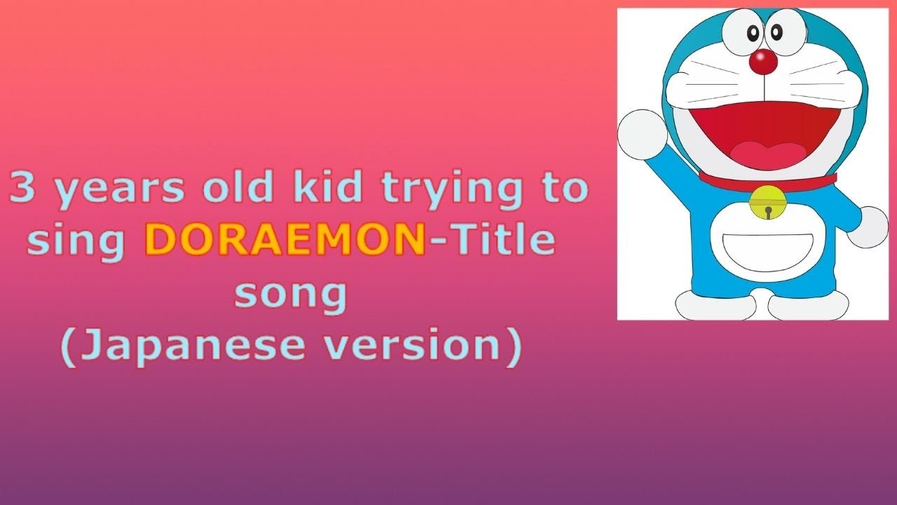 Kid Sings Doraemon Title Song in Japanese| doremon song - YouTube