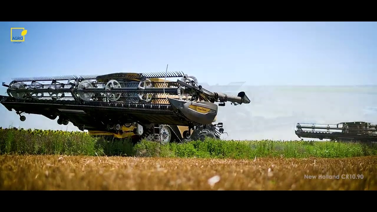 Pregătire și recoltare cu New Holland CR10.90 în condiții extreme ...