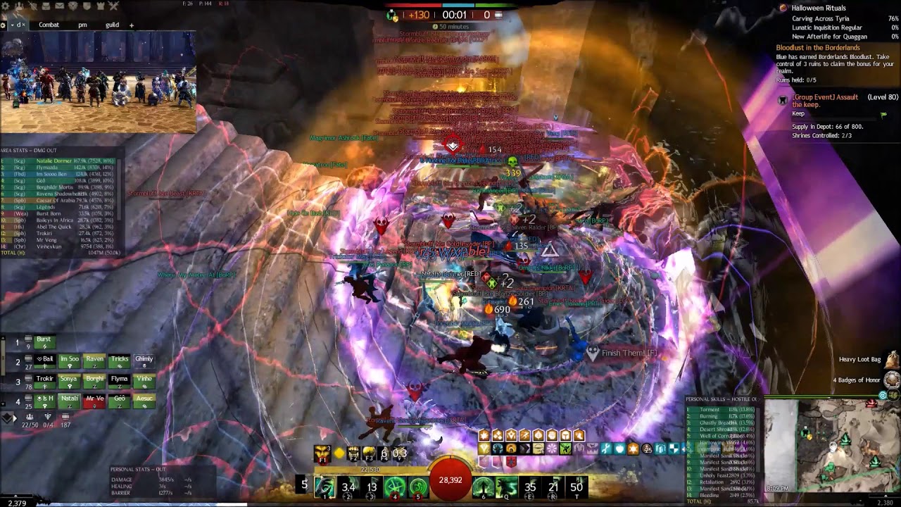 GW2 WvW: [RED] Reset: Fun Blobs and Lag~ (Scourge PoV) - YouTube