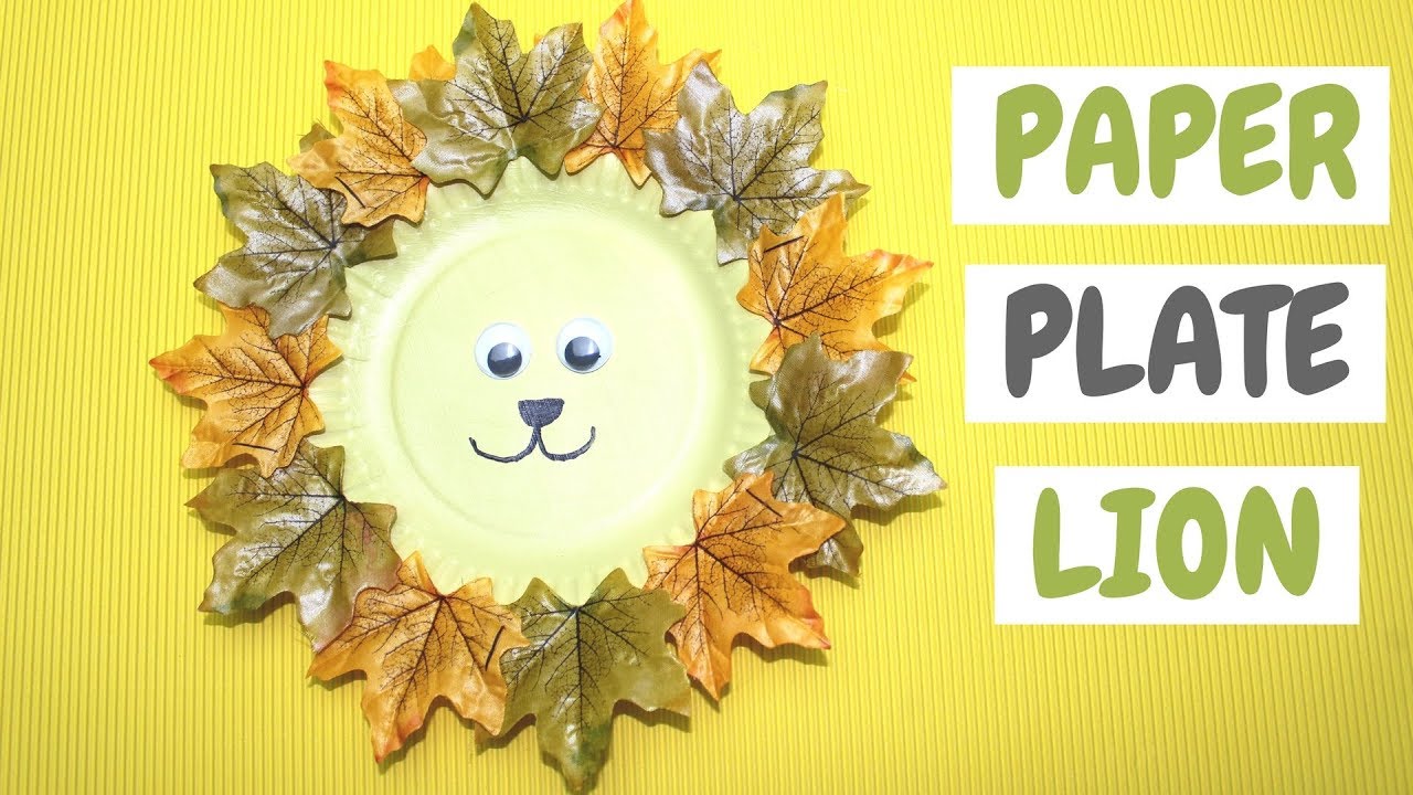 Paper Plate Lion | Fall Craft for Kids - YouTube