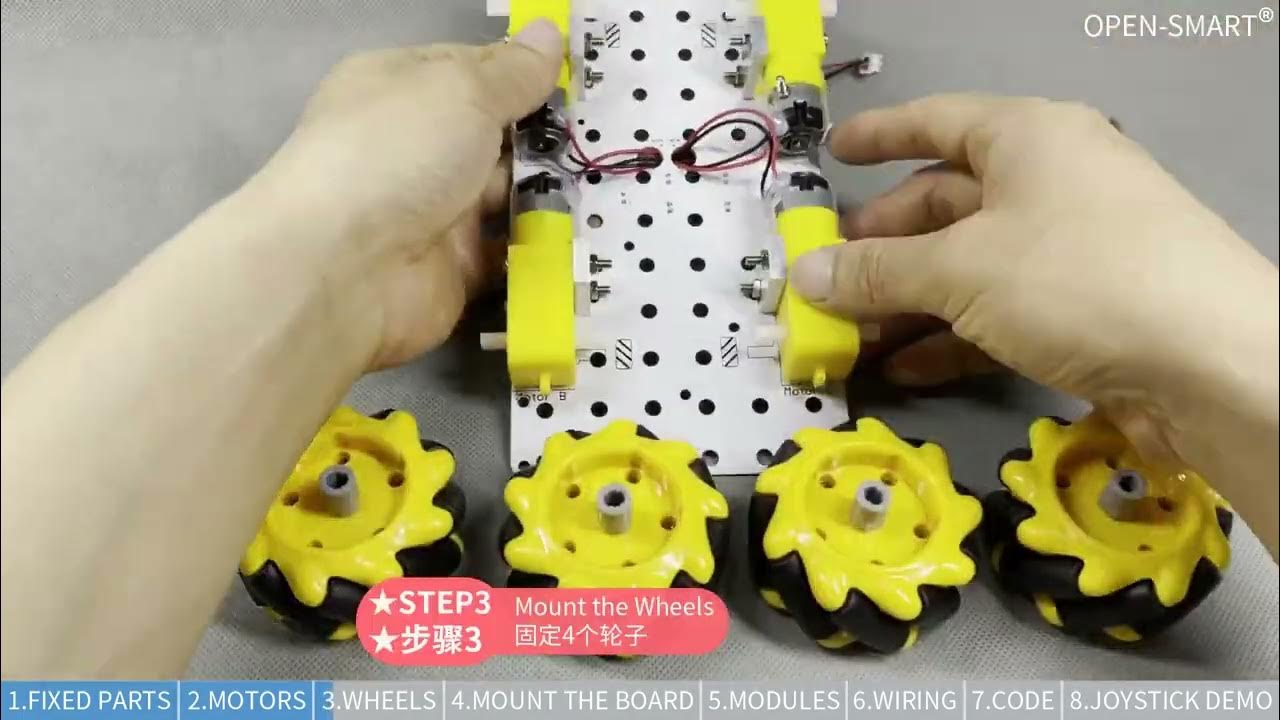 OPEN SMART Wireless JoyStick Remote Control Omnidirectional Smart Car ...