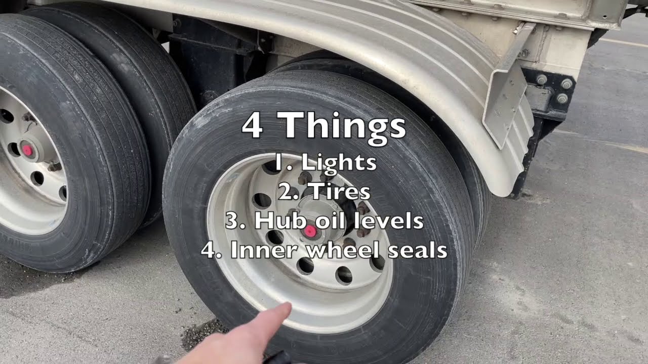Semi Trailer Pre Trip Inspection - YouTube