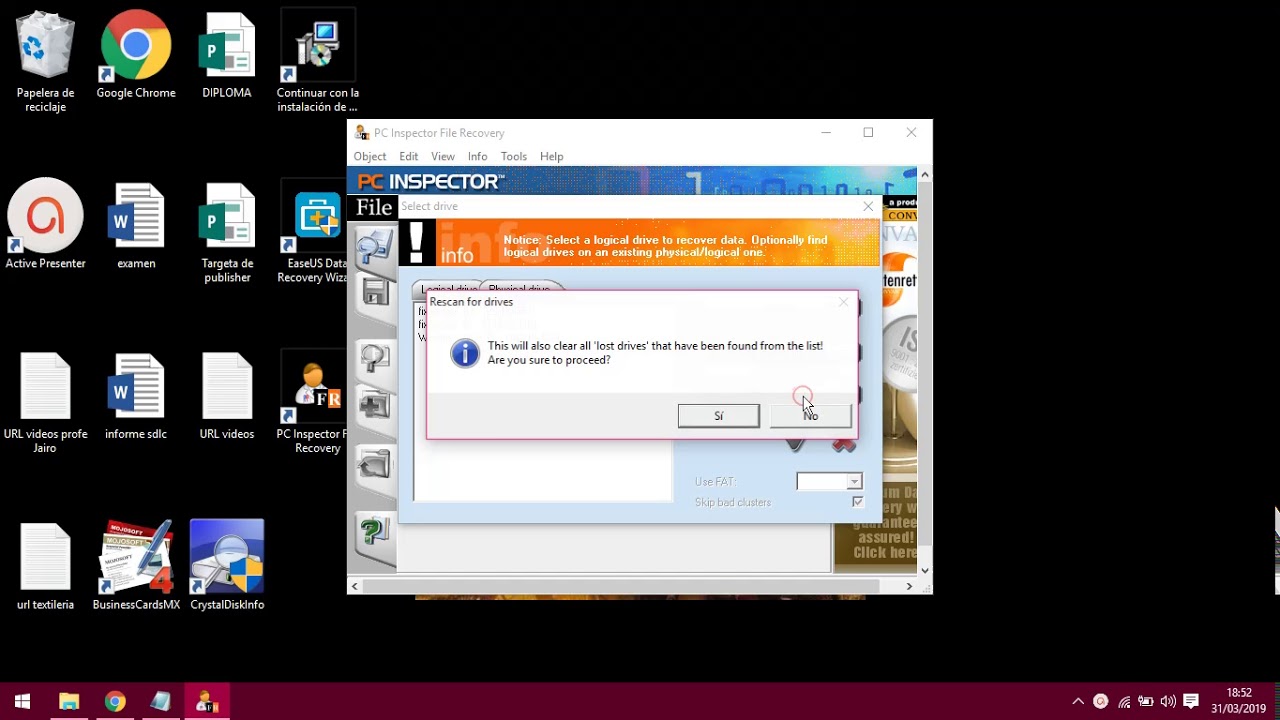 Instalacion y uso de pc inspector file recovery - YouTube