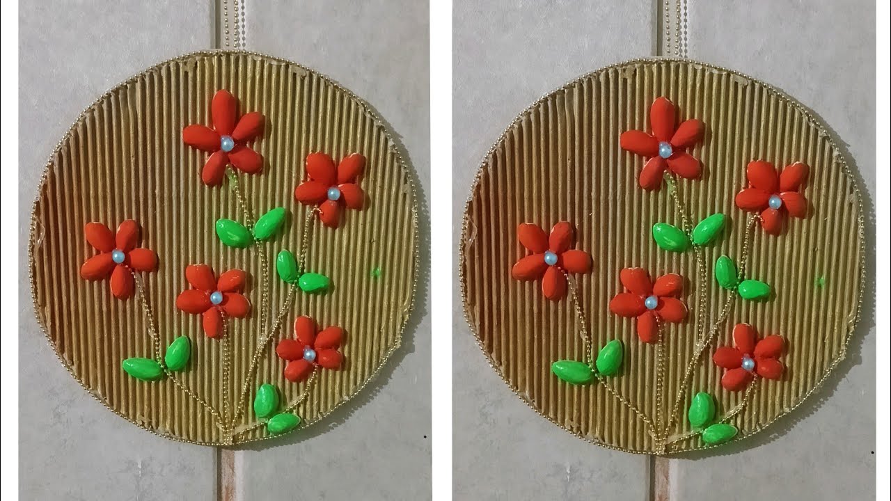 DIY Wall Hanging Using Cardboard | Easy Handmade Home Decor Idea - YouTube