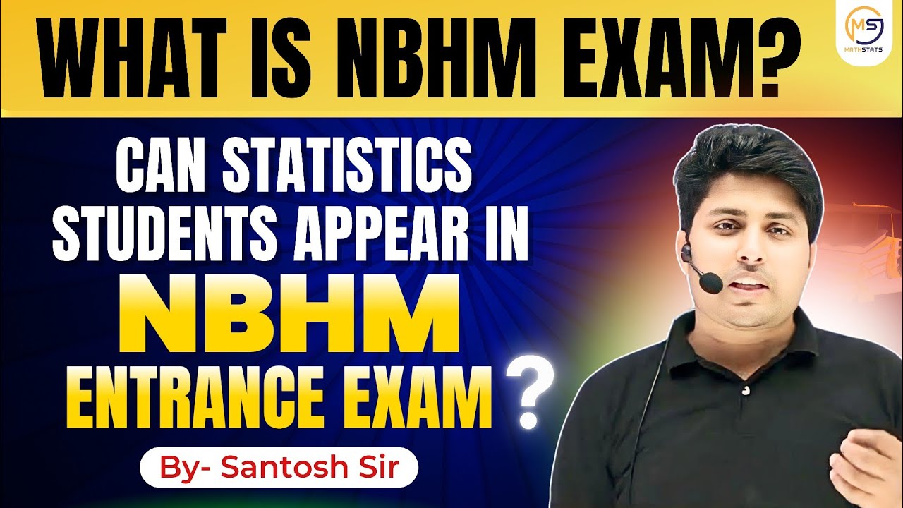 What is NBHM Exam ?? Can statistics Students appear in NBHM Entrance ...