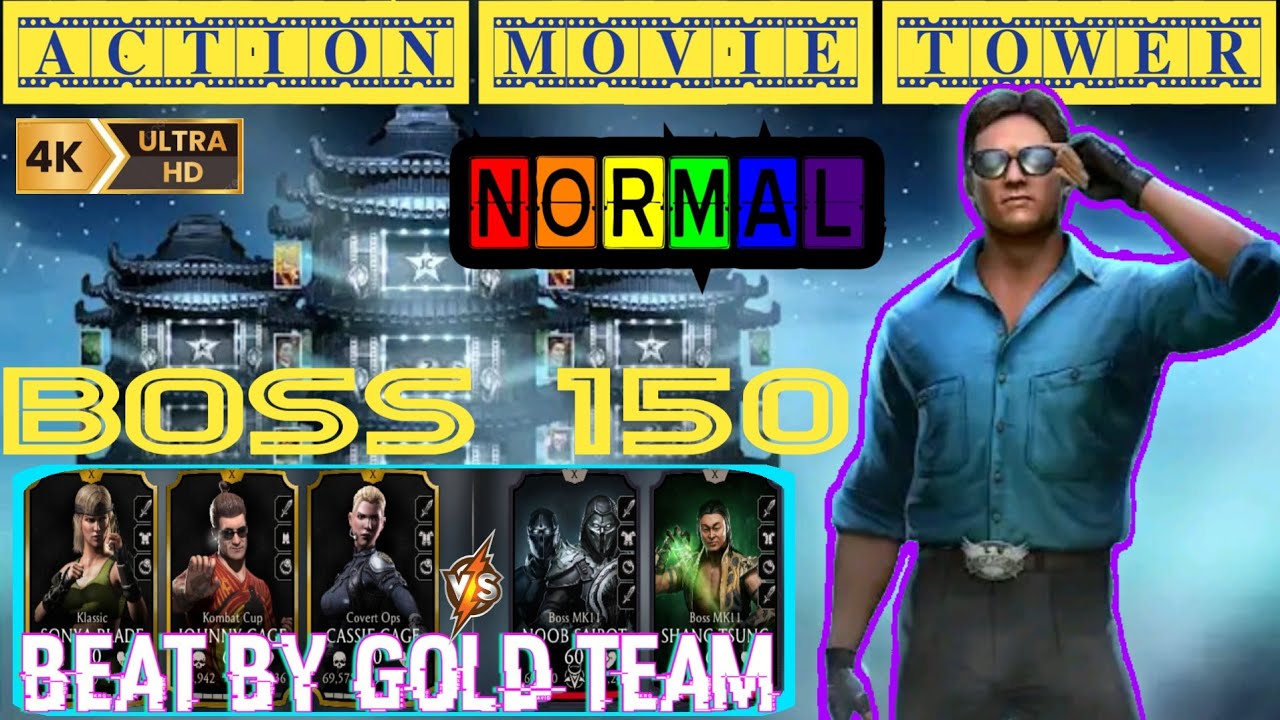 Action Movie Tower | 150 Boss | Beat By Gold Team |Mortal Kombat Mobile ...