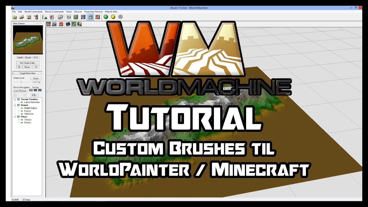 [Danish] World Machine Tutorial - Helt Egne Custom Brushes til World ...