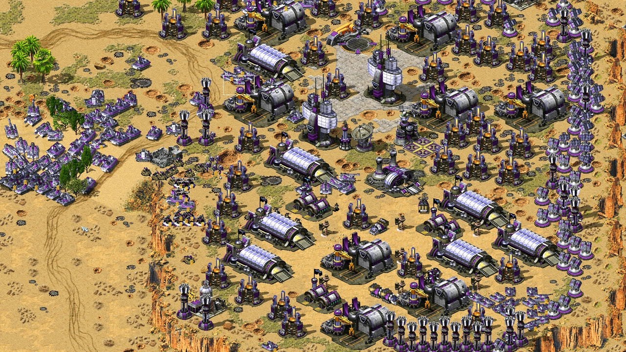 Red Alert 2 | Extra hard AI | 7 vs 1 | in the pipe Map | Germany vs 7 ...